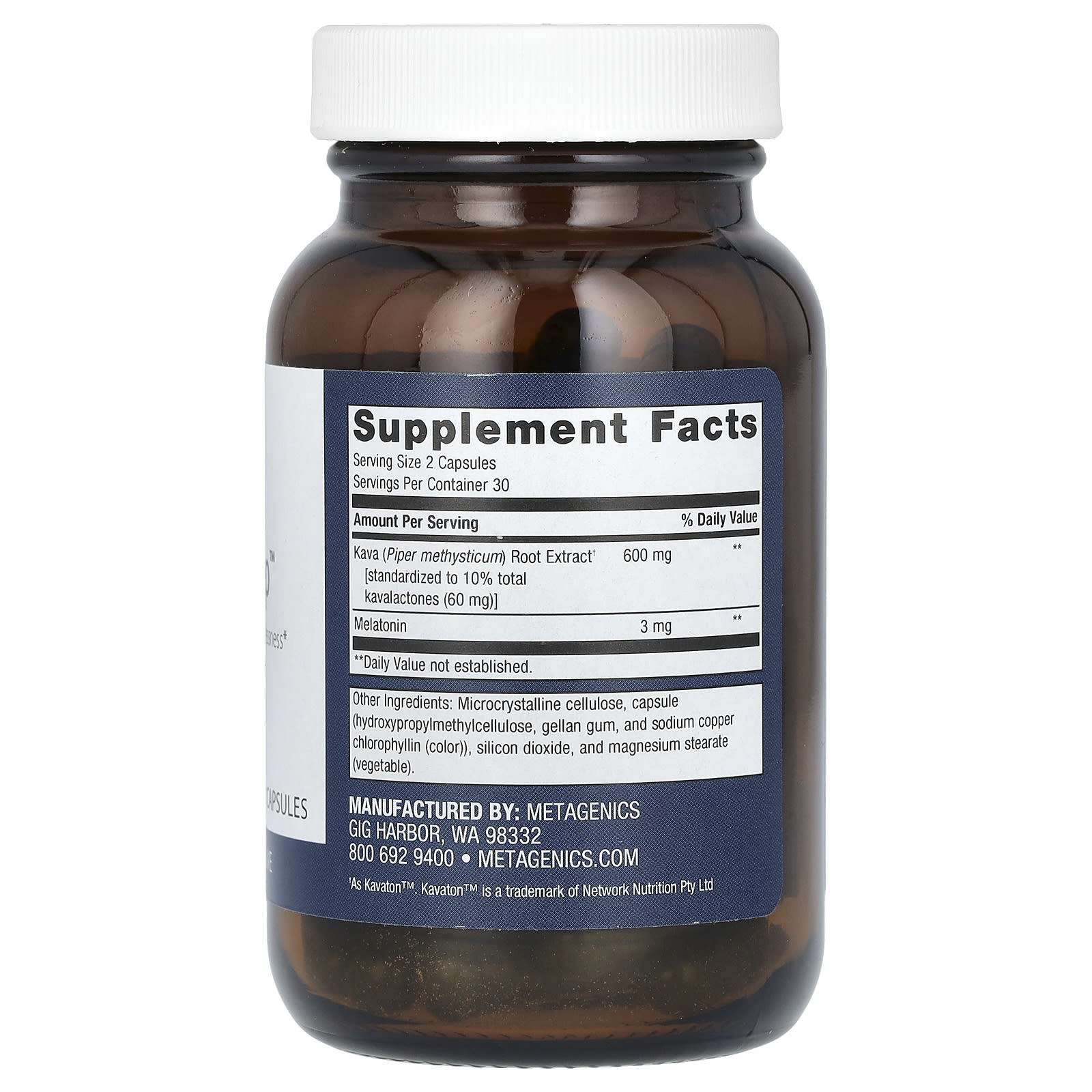 Metagenics, MetaSleep, 60 Capsules