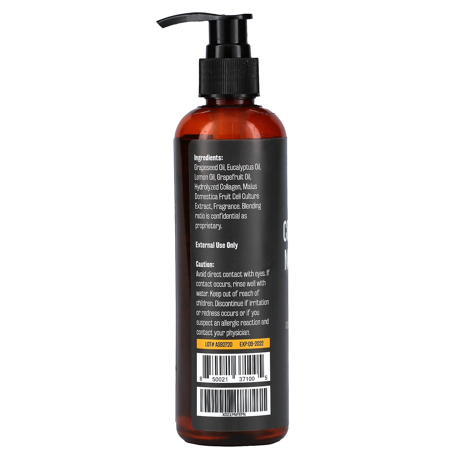 M3 Naturals Anti Cellulite Massage Oil 8 Fl Oz 240 Ml