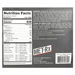 MET-Rx, Big 100, Meal Replacement Bar, Chocolate Chip Cookie Dough, 9 ...