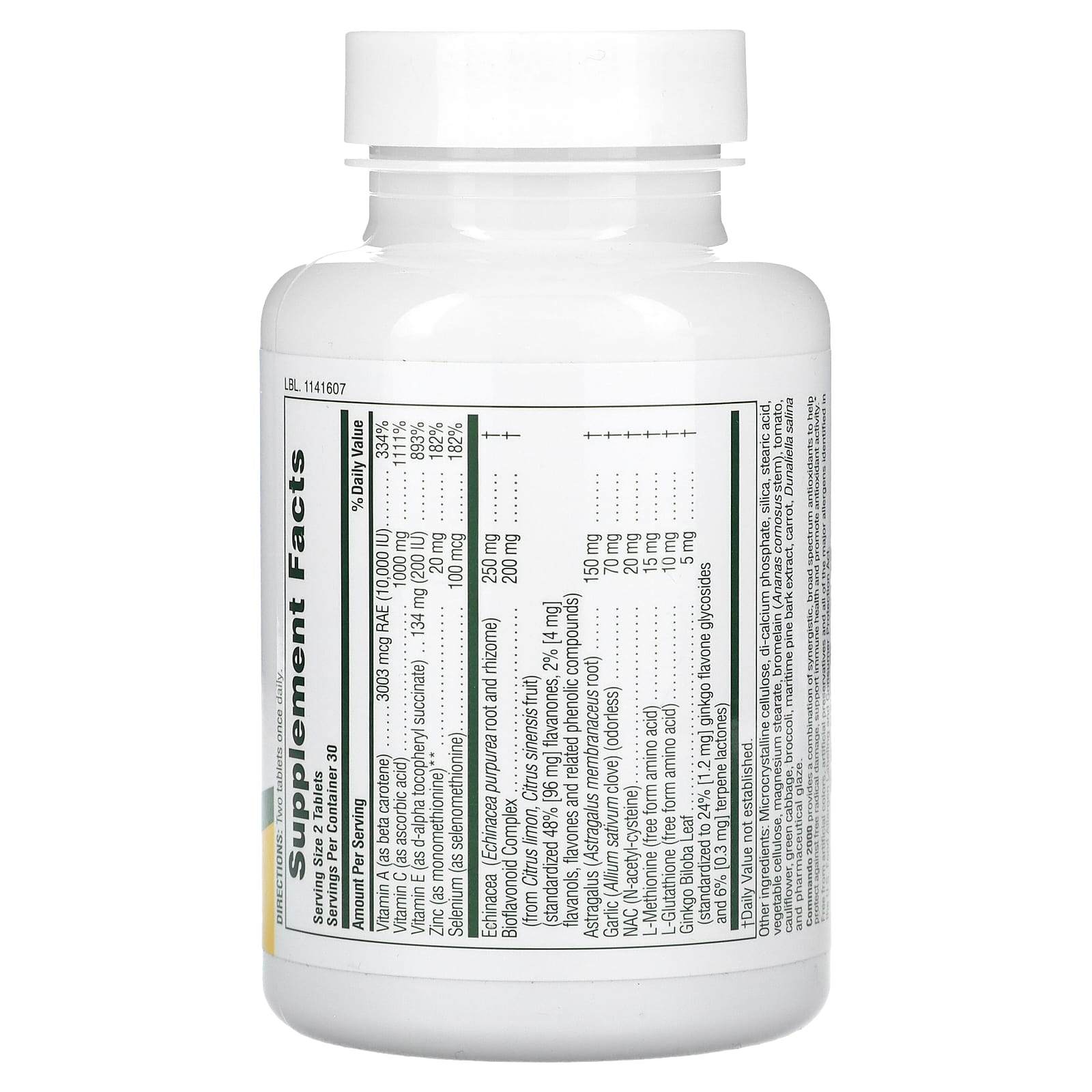 NaturesPlus, Commando 2000, 60 Tablets