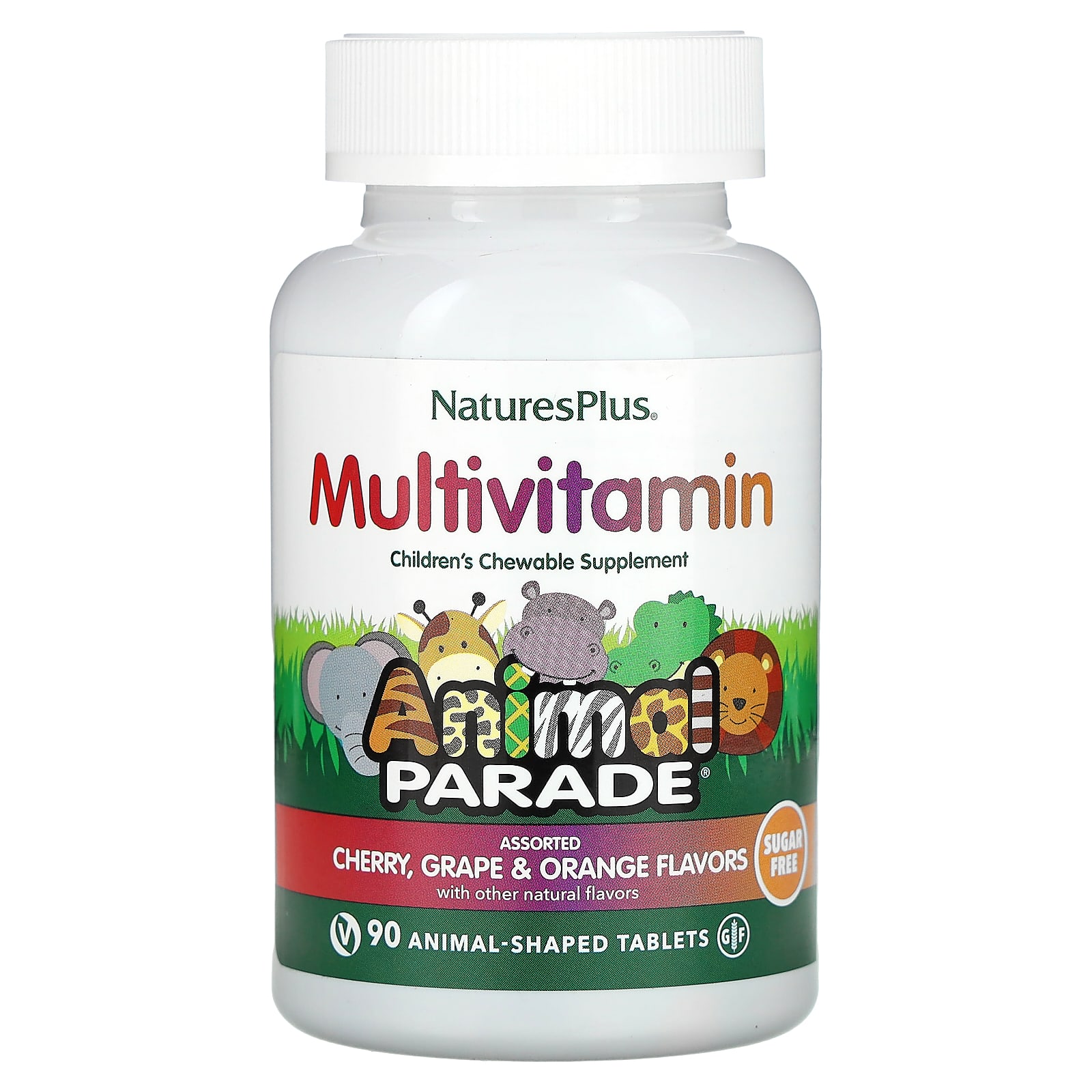 NaturesPlus, Animal Parade, Multivitamin, Children's Chewable ...