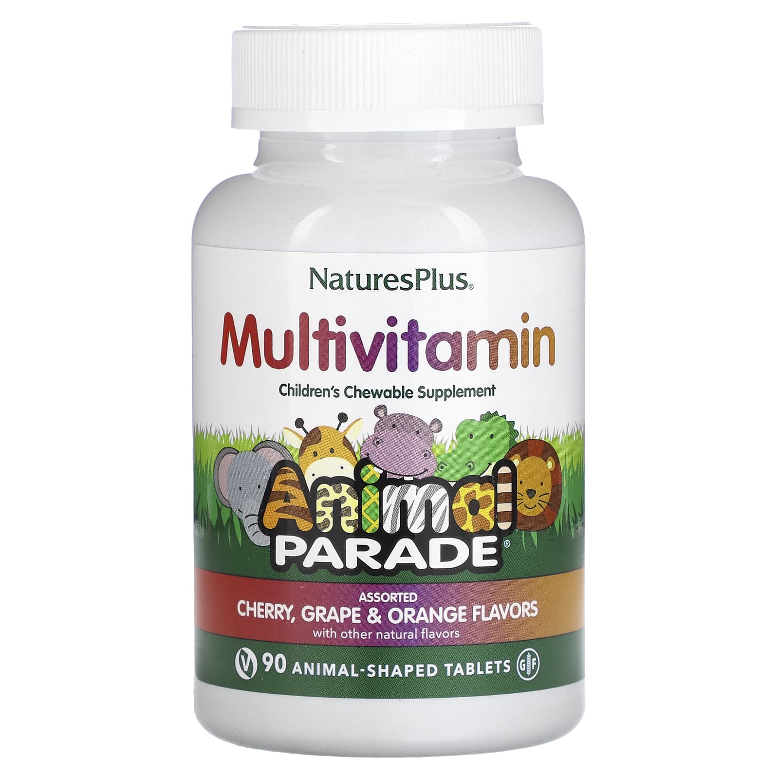 NaturesPlus, Animal Parade, Children's Chewable Multivitamin, Assorted ...