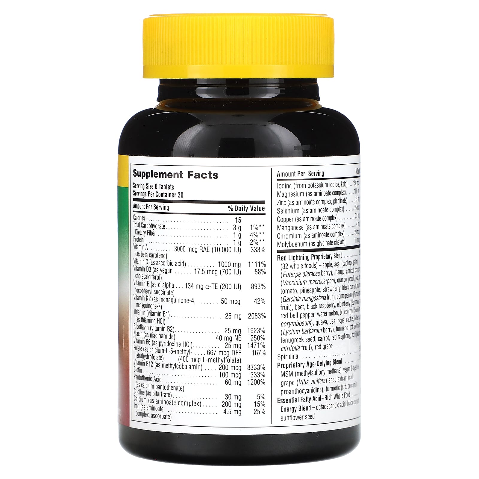 NaturesPlus, Source of Life, Green and Red Mini-Tabs, 180 Bi-Layered ...