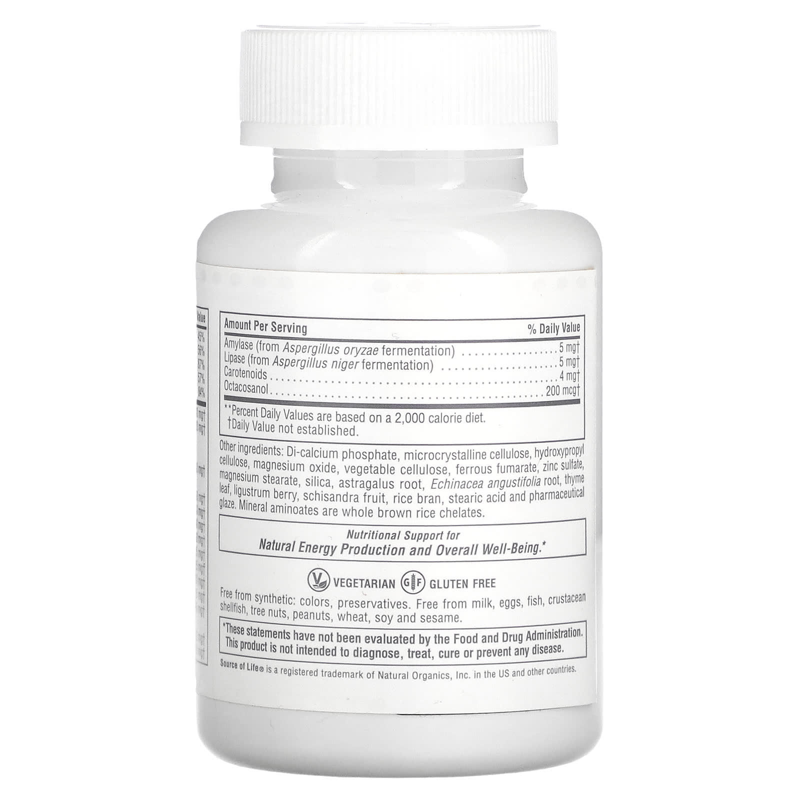 NaturesPlus, Source of Life, Original Mini-Tabs, Multi-Vitamin ...