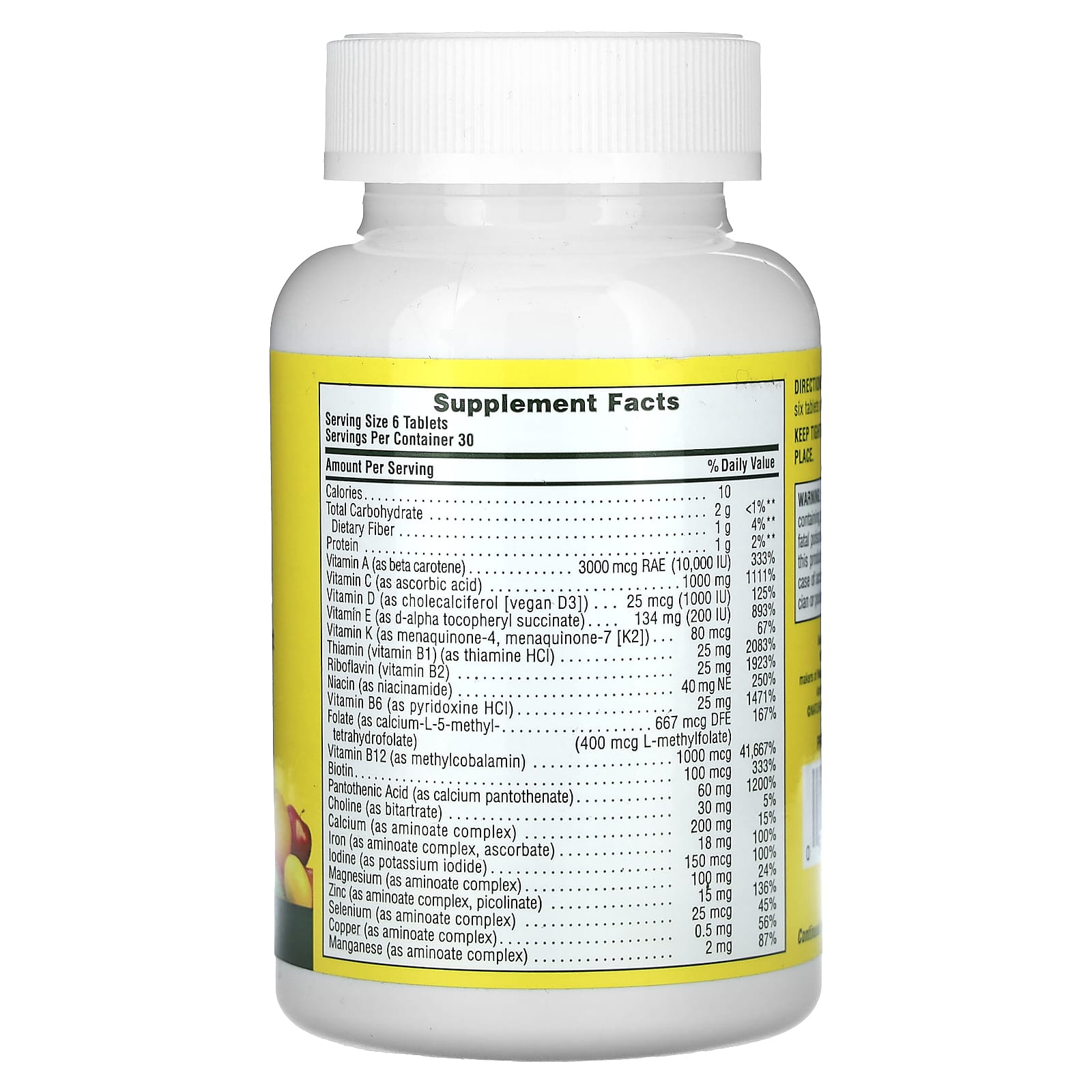 NaturesPlus, Source of Life, Original Mini-Tabs, Multivitamin & Mineral ...