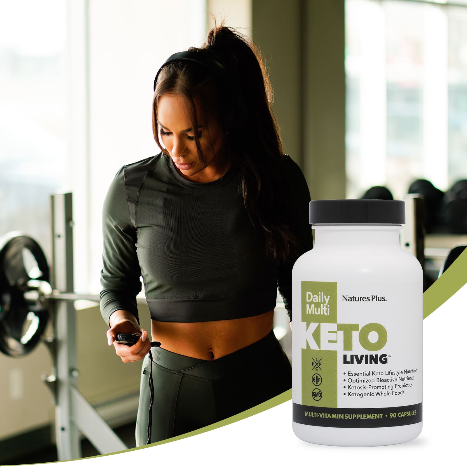 NaturesPlus, Keto Living, Daily Multi, 90 Capsules