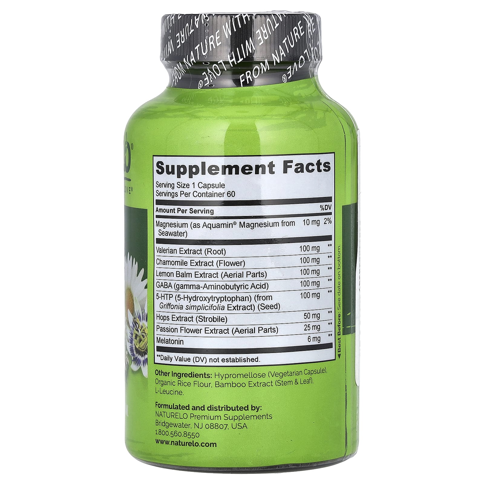 NATURELO, Sleep Formula, 베지 캡슐 60정