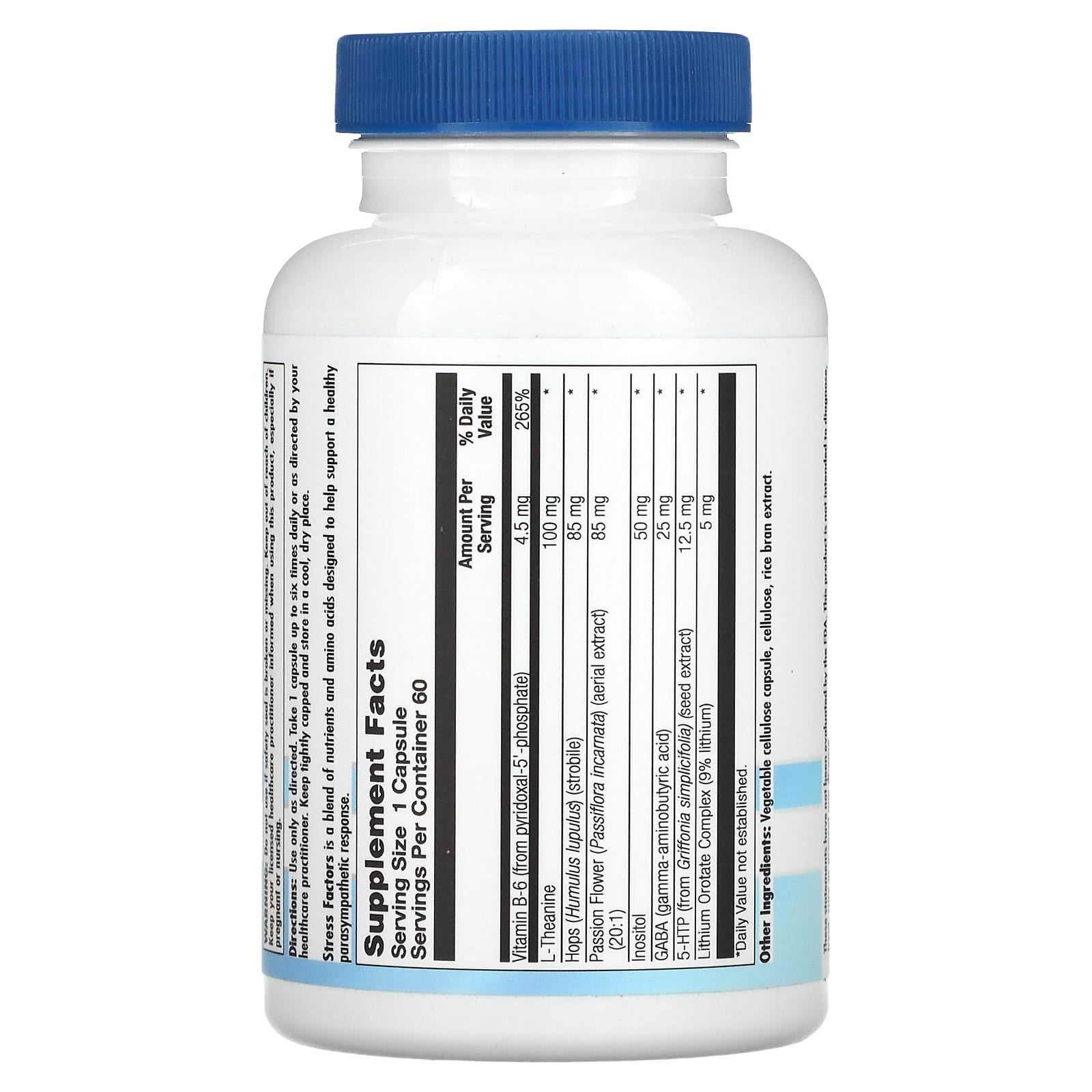 Nutra BioGenesis, Factores de estrés`` 60 cápsulas