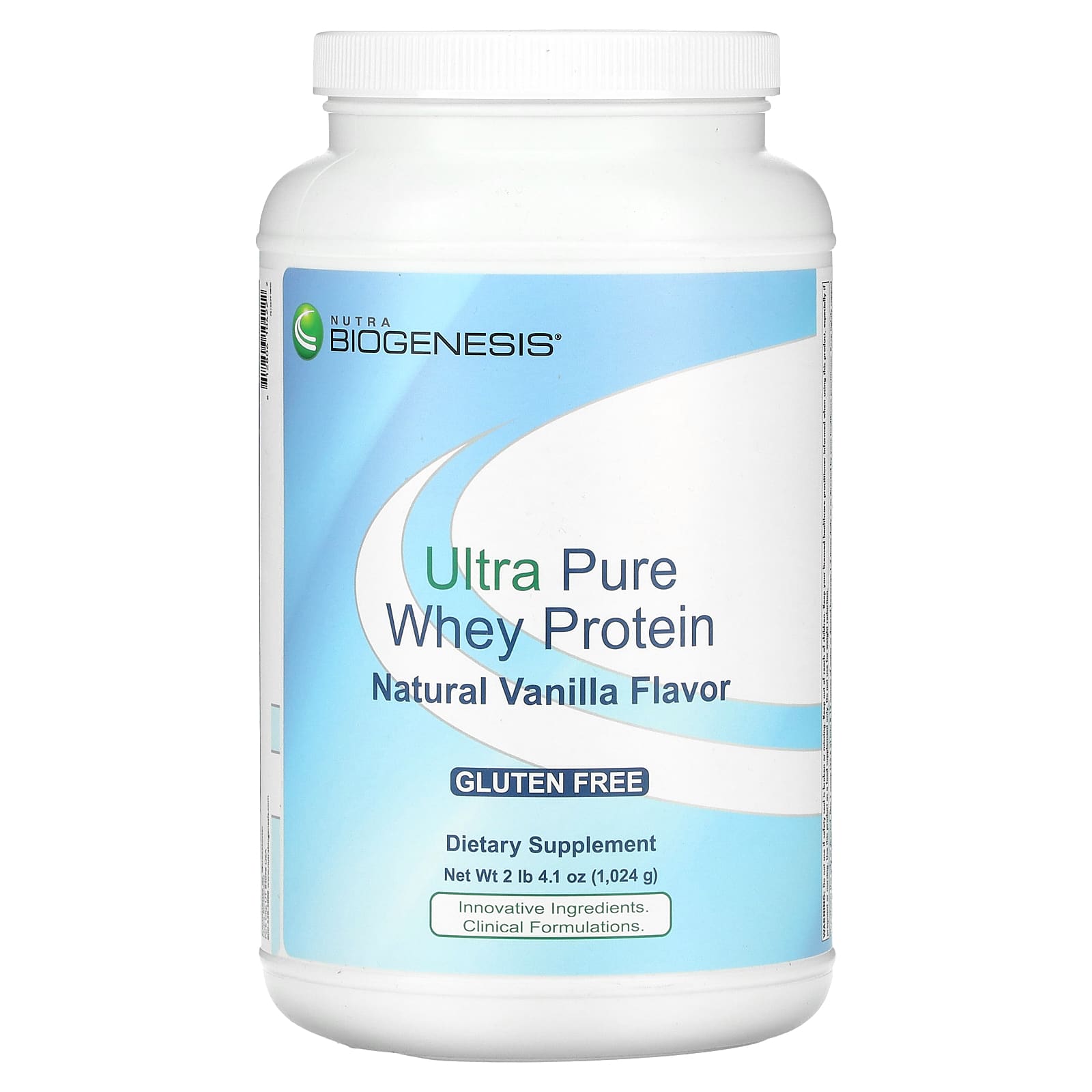 Nutra BioGenesis, Ultra Pure Whey Protein, Natural Vanilla, 2 lb 4.1 oz ...