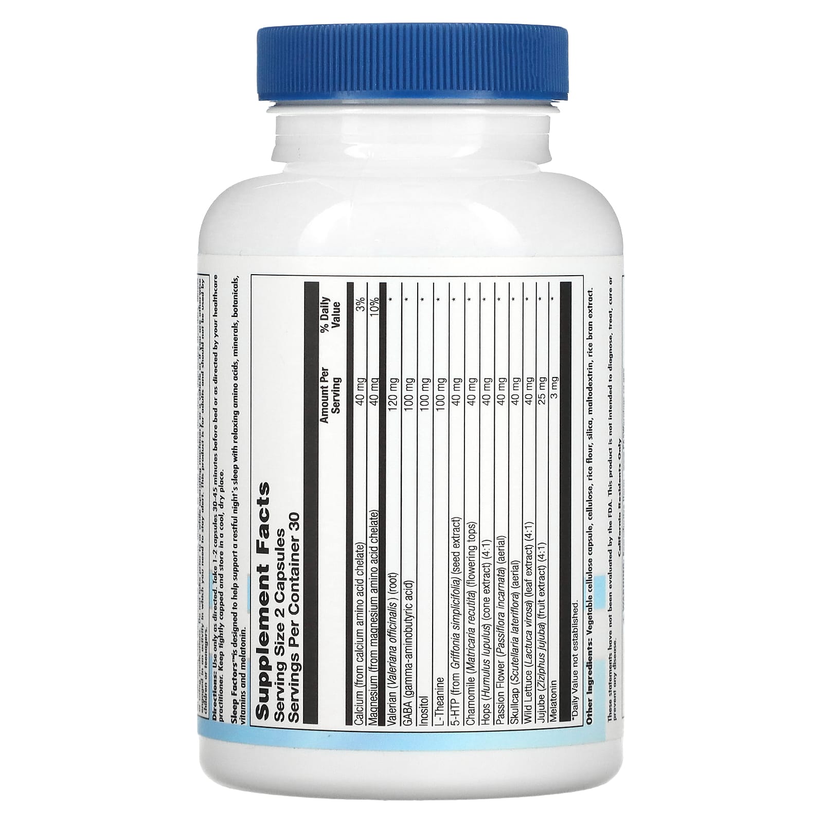 Nutra BioGenesis, Sleep Factors, 60 Capsules