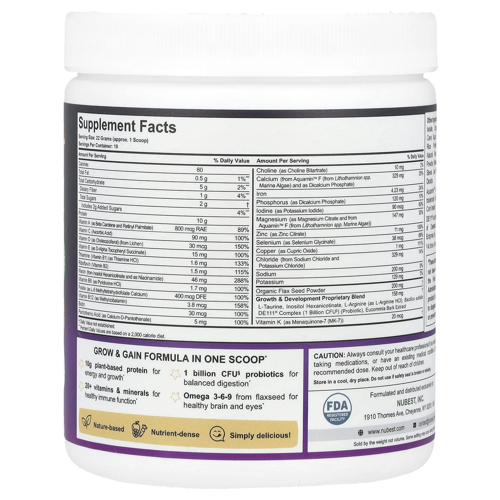 NuBest, Nubest Tall®, Growth Protein Powder, For Kids & Teens 4 ...