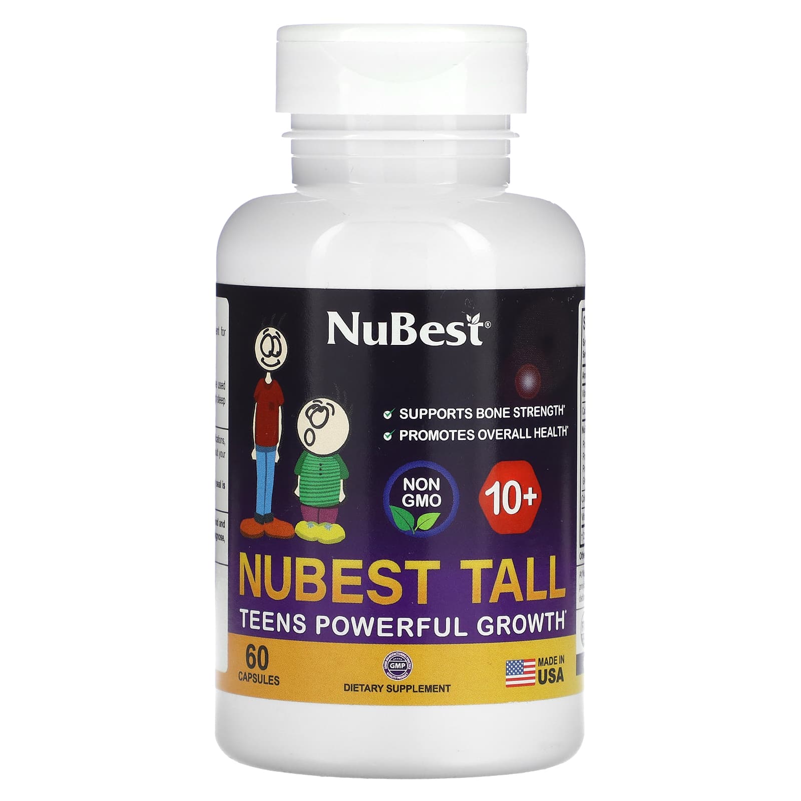 NuBest, Tall 10+,Teens Powerful Growth,60 粒胶囊 NuBest, Tall 10+,Teens Powerful Growth,60 粒胶囊