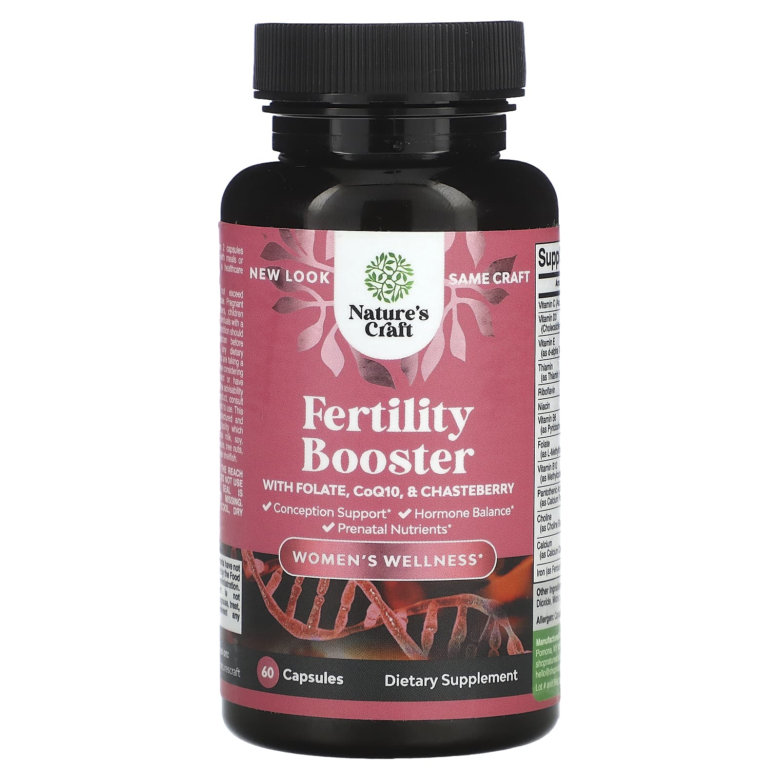 Natures Craft Womens Wellness Fertility Booster With Folate Coq10