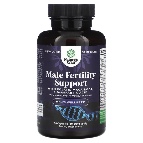 Nature's Craft, Male Fertility Support, 90 Capsules