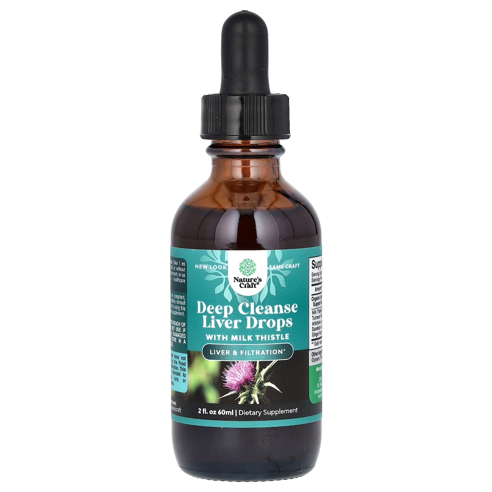Nature's Craft, Deep Cleanse Liver Drops with Milk Thistle, 2 fl oz (60 ml)