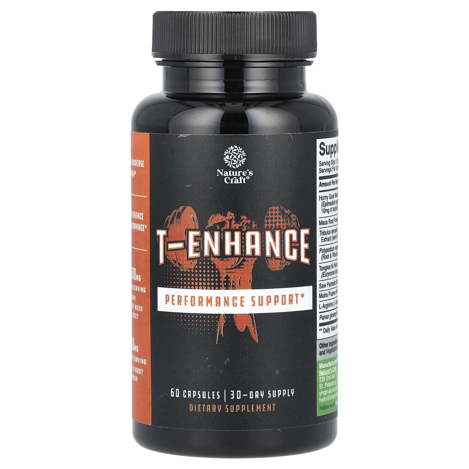 Nature's Craft, T-Enhance, 60 Capsules