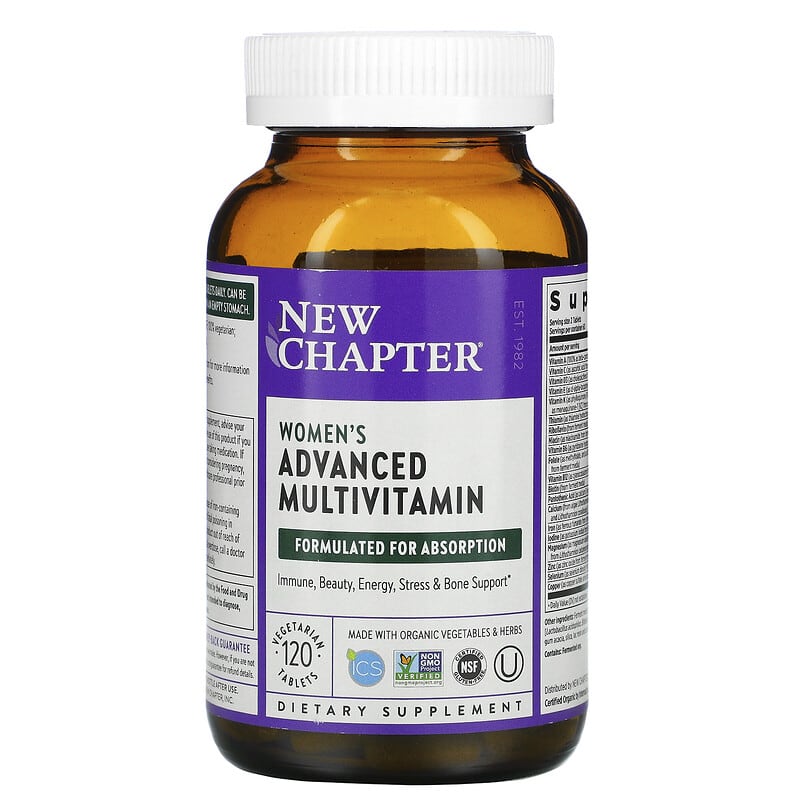 New Chapter, Women's Advanced Multivitamin, 120 Vegetarian Tablets