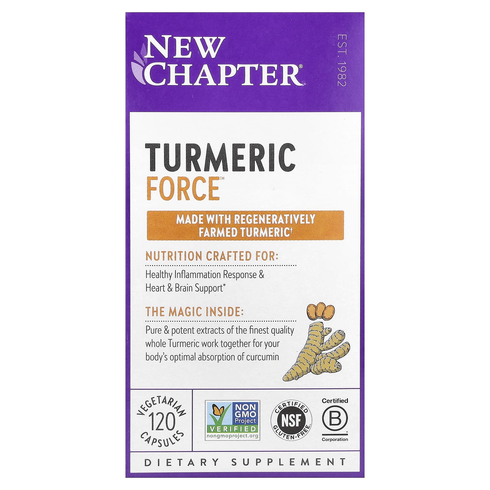 Mua New Chapter, Turmeric Force™, 120 Vegetarian Capsules chính hãng ...