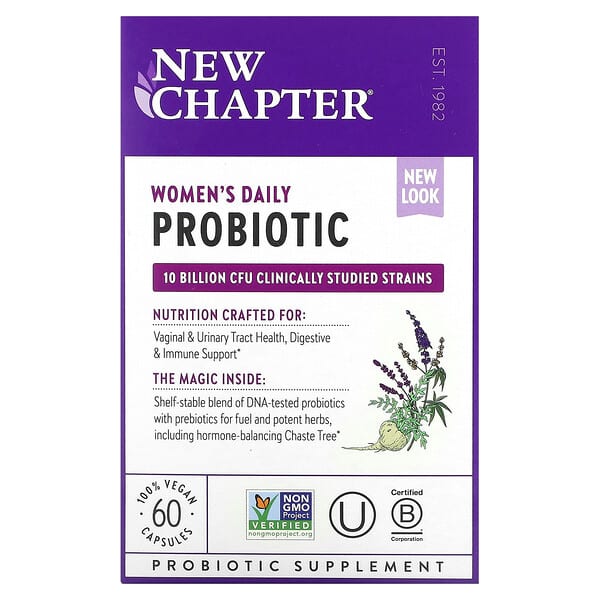 New Chapter Womens Daily Probiotic 10 Billion Cfu 60 Vegan Capsules