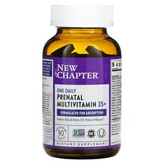 New Chapter, One Daily Prenatal Multivitamin 35+, 90 Vegetarian Tablets