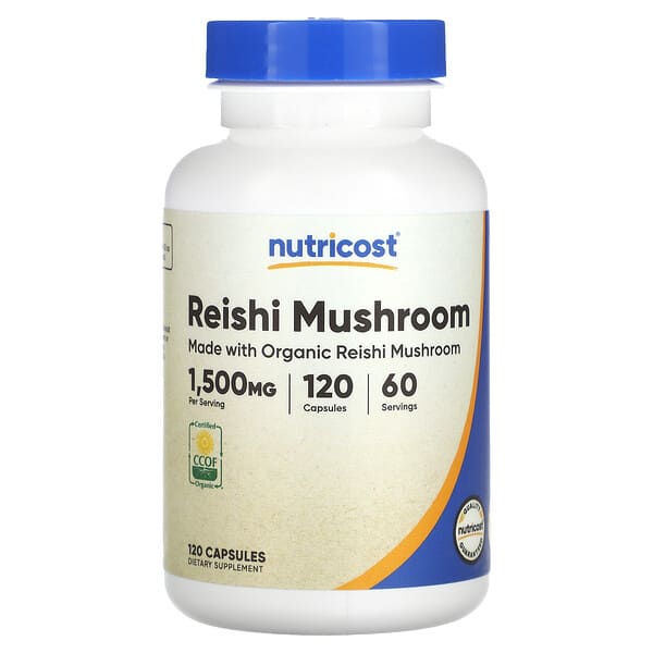 Nutricost Reishi Mushroom 1 500 Mg 120 Capsules 750 Mg Per Capsule