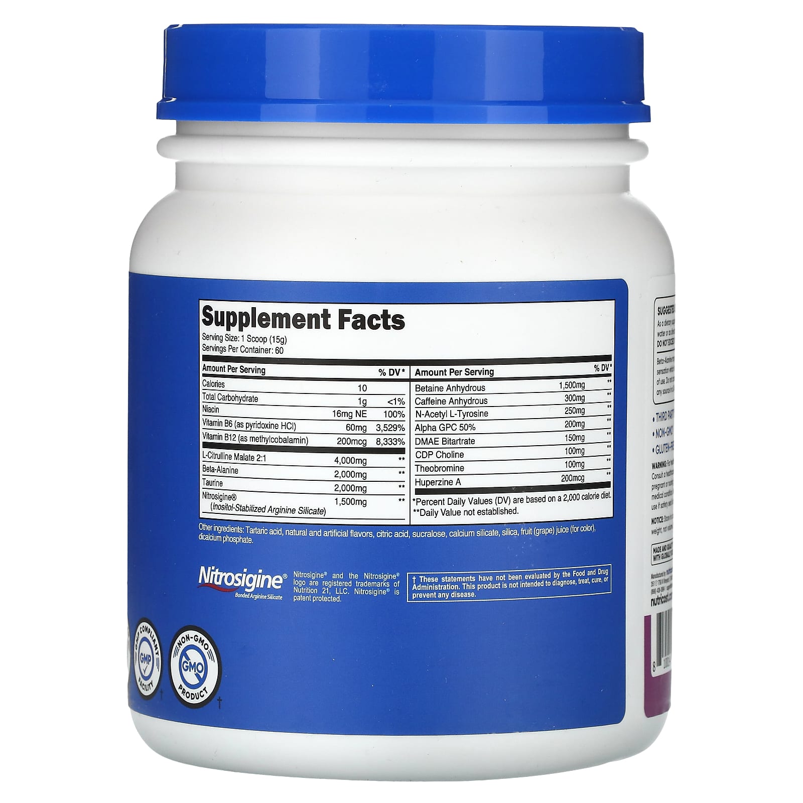 Nutricost, Performance, PRE-X, Xtreme Pre-Workout Complex, Grape, 1.9 ...