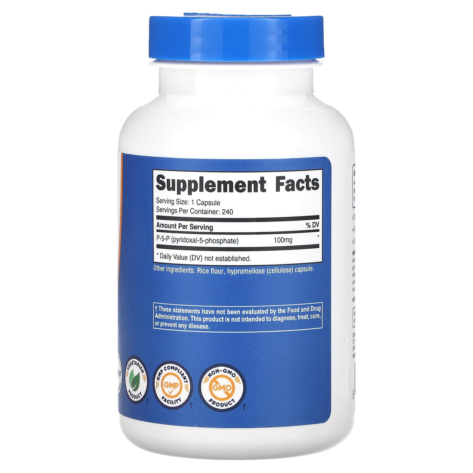 Nutricost, P-5-P, 100 mg, 240 Capsules