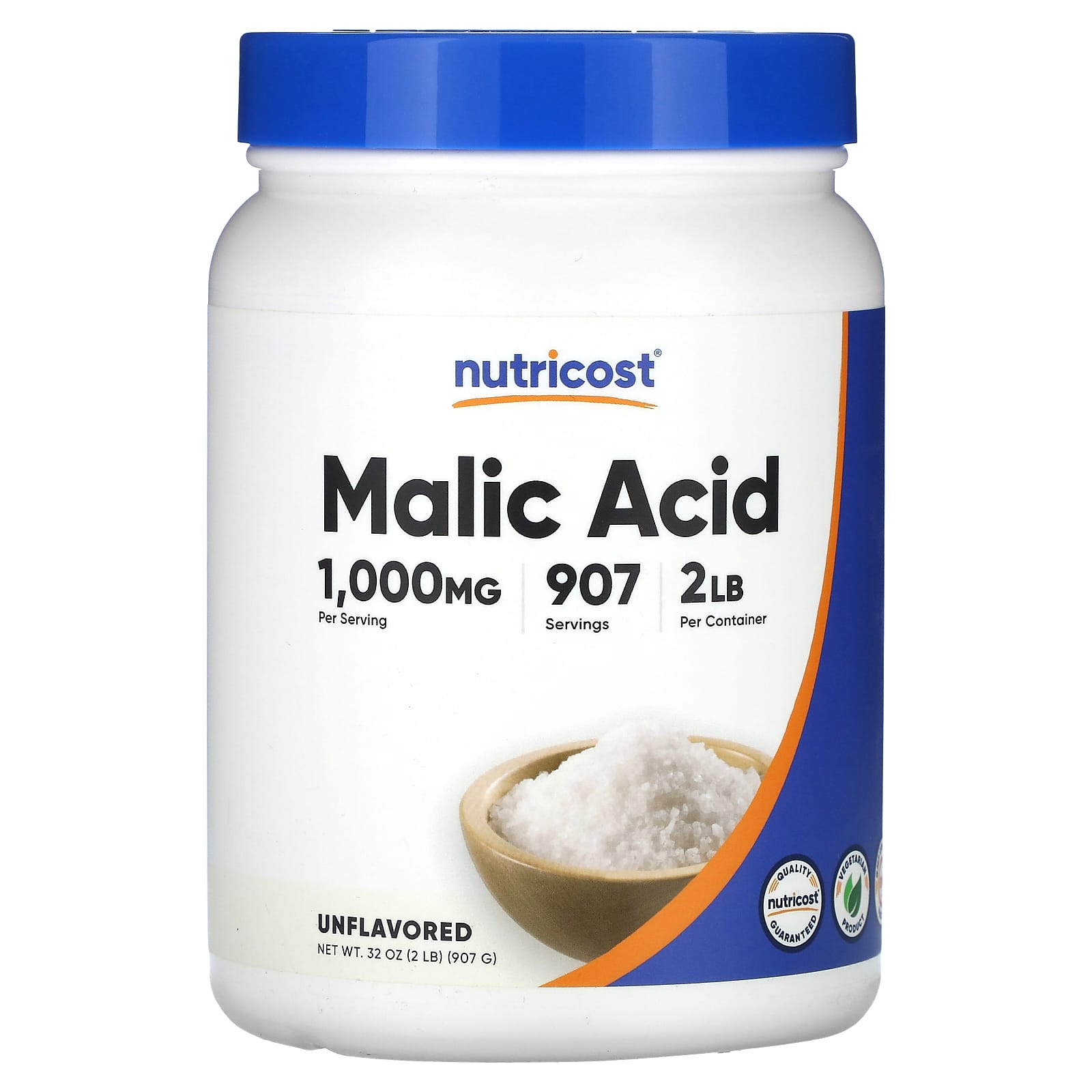 Nutricost, Malic Acid, Unflavored, 32 oz (907 g)