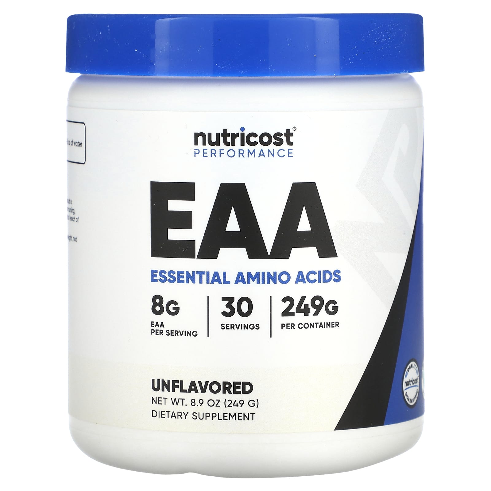 Nutricost, Performance, EAA, Unflavored, 8.9 oz (249 g)