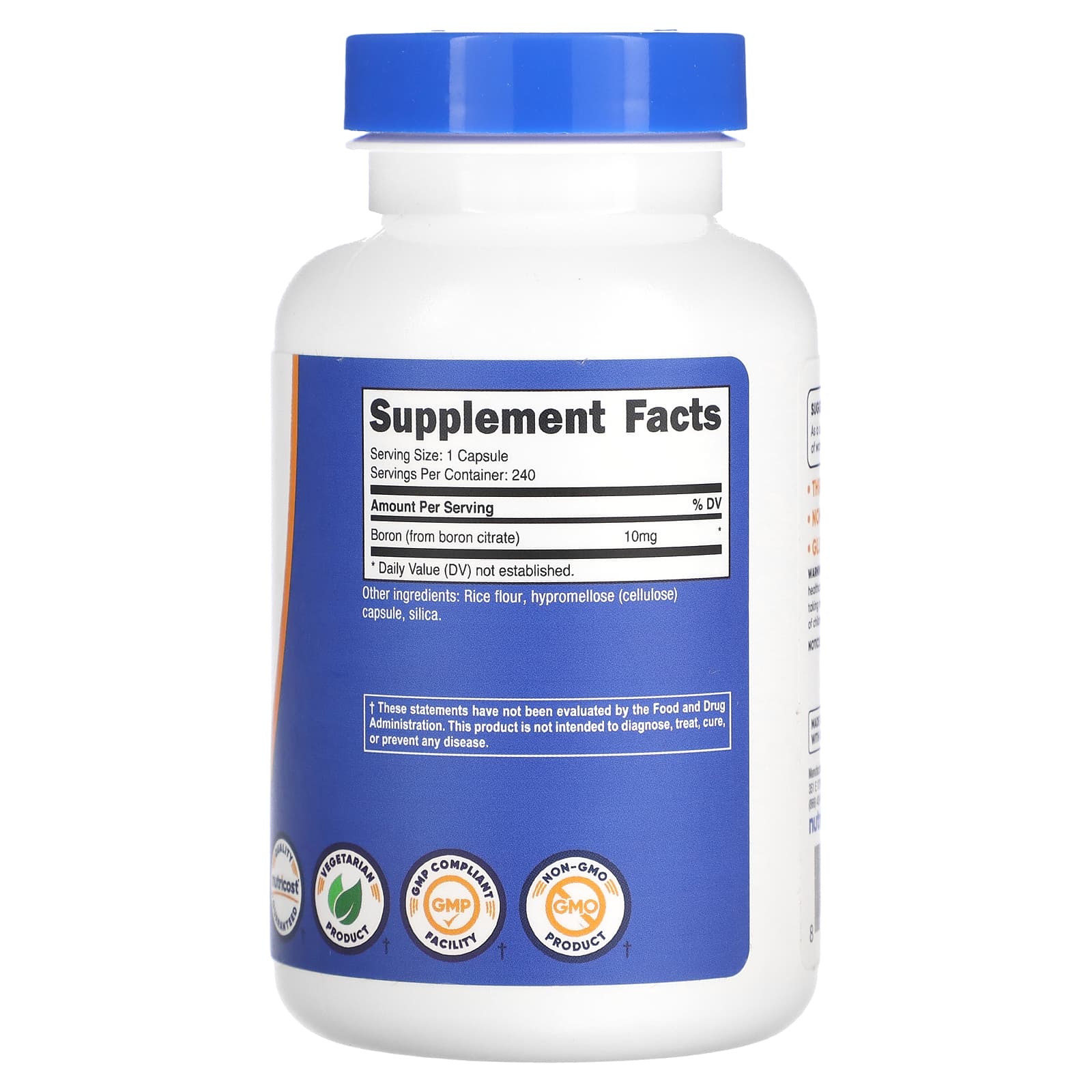 Nutricost, Boron, 10 mg , 240 Capsules