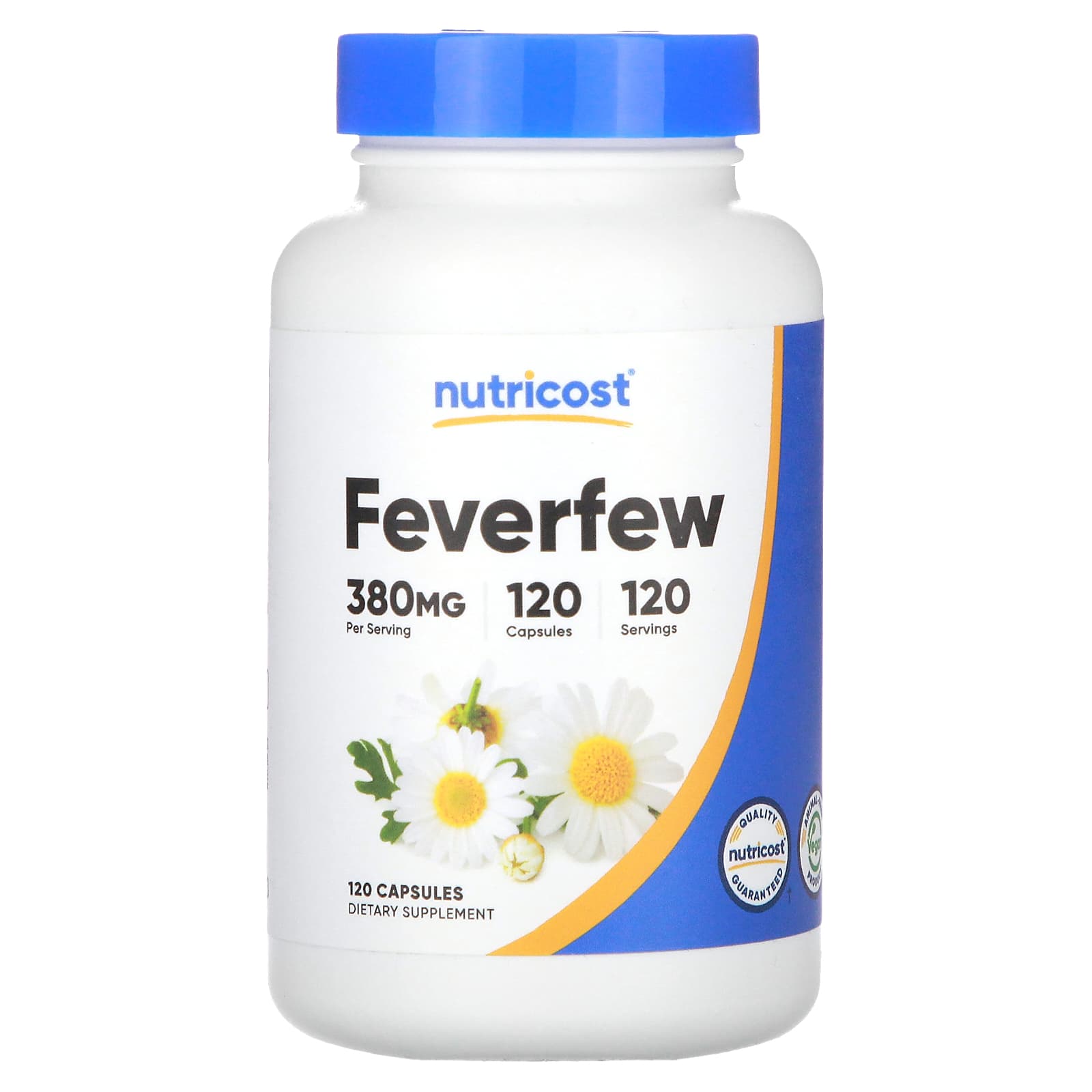 Nutricost, Feverfew, 380 mg, 120 Capsules