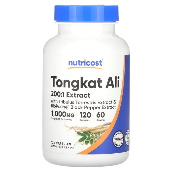 Nutricost Tongkat Ali 1 000 Mg 120 Capsules 500 Mg Per Capsule