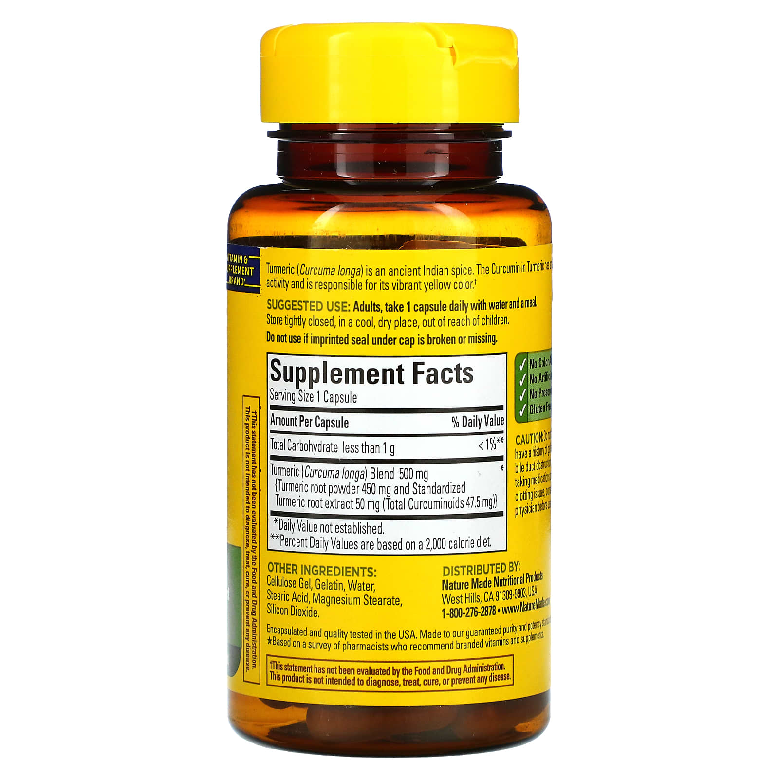 Nature Made, Turmeric Curcumin, 60 Capsules