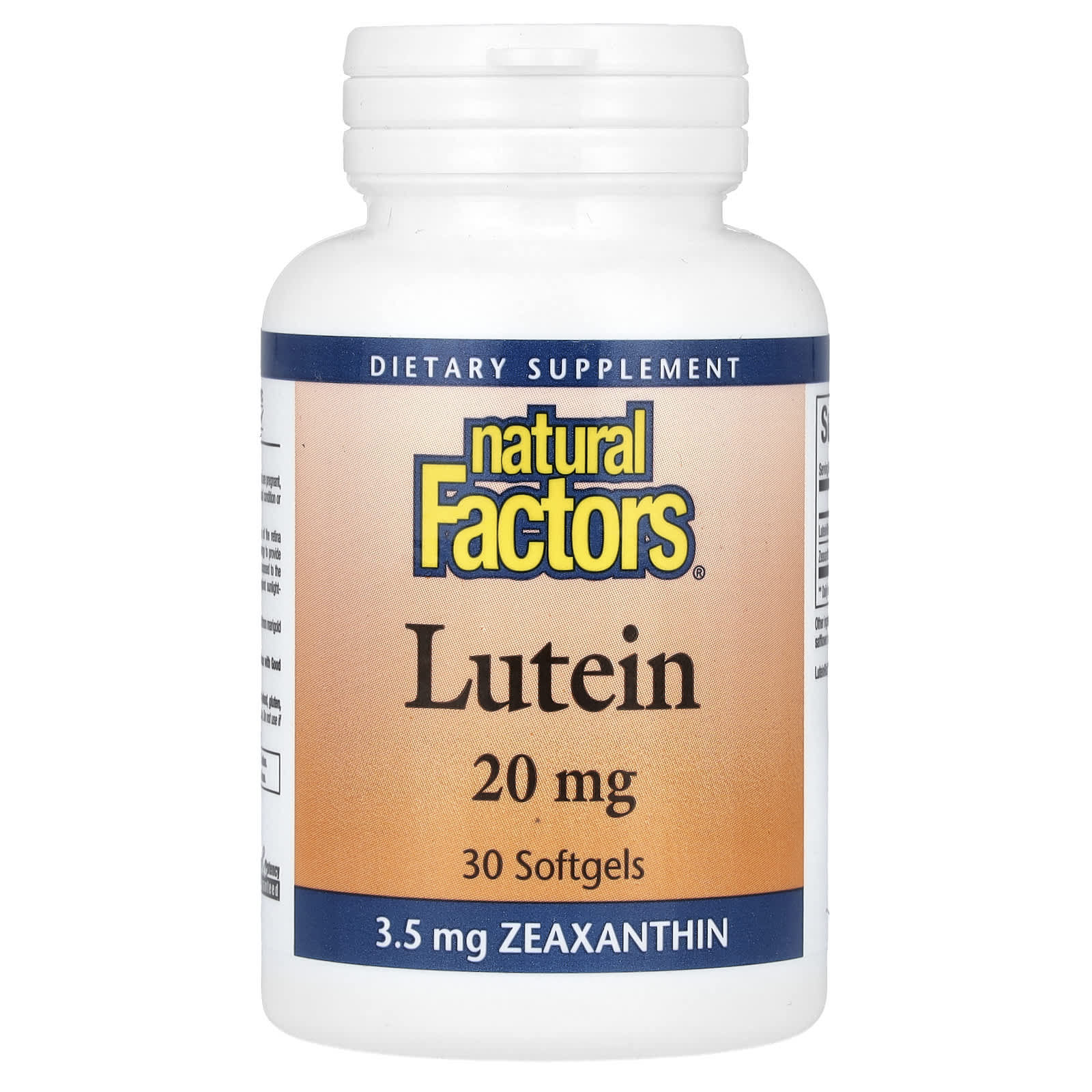 Natural Factors, Lutein, 20 mg , 30 Softgels