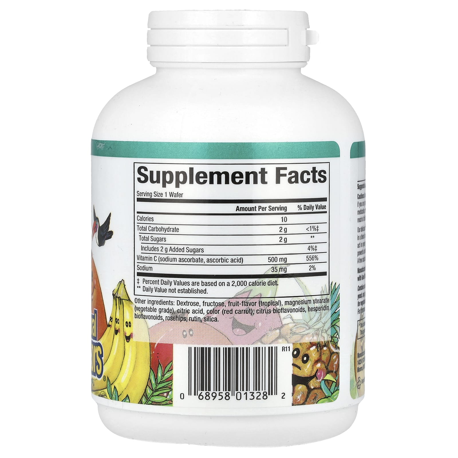 Natural Factors, Fruit-Flavor Chew Vitamin C, Tropical, 500 mg, 90 ...