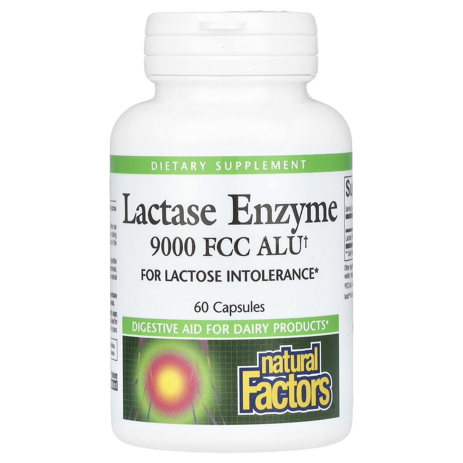Natural Factors, Lactase Enzyme, 9,000 FCC ALU, 60 Capsules Meilleures ...