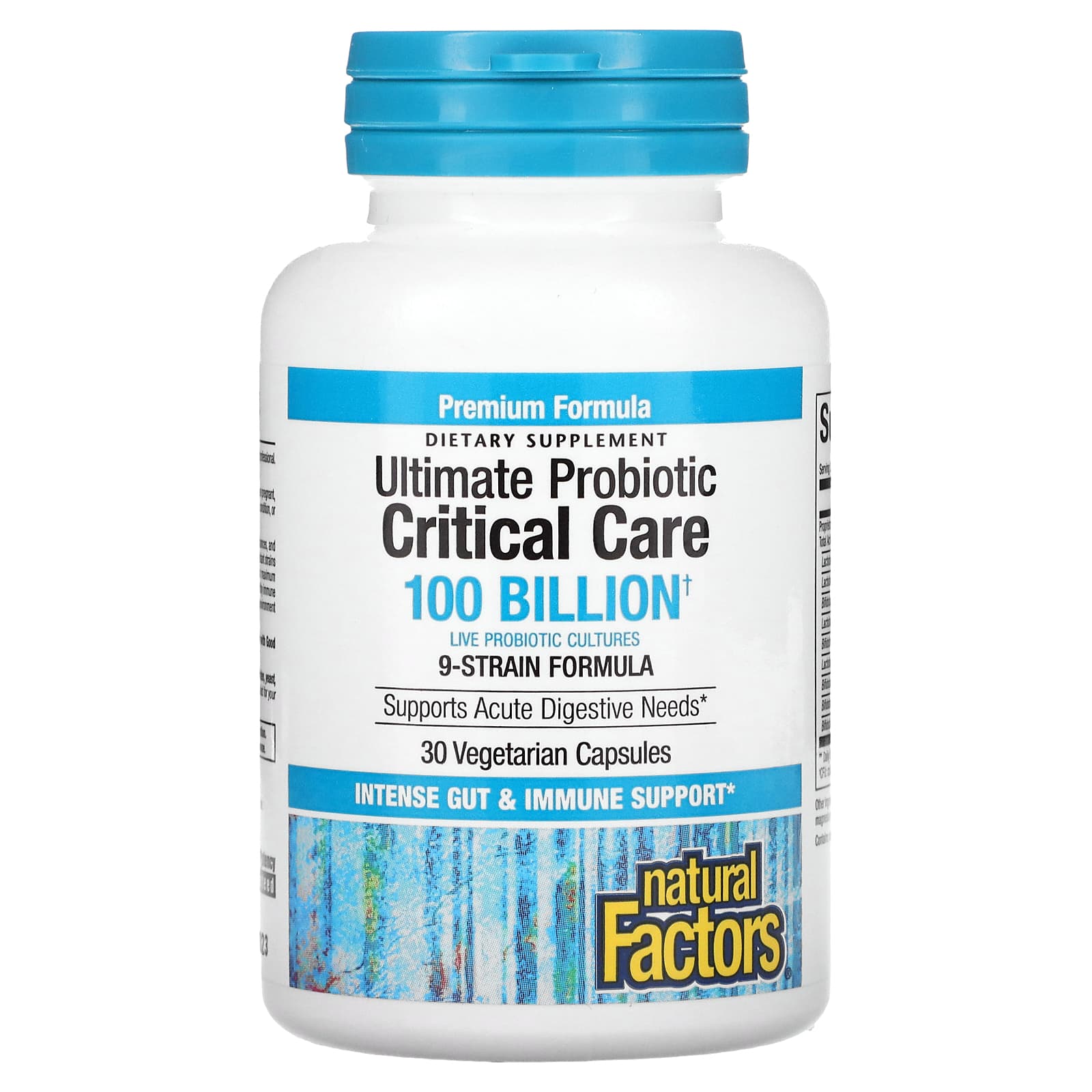 Natural Factors, Ultimate Probiotic, Critical Care, 100 Billion CFU, 30 ...