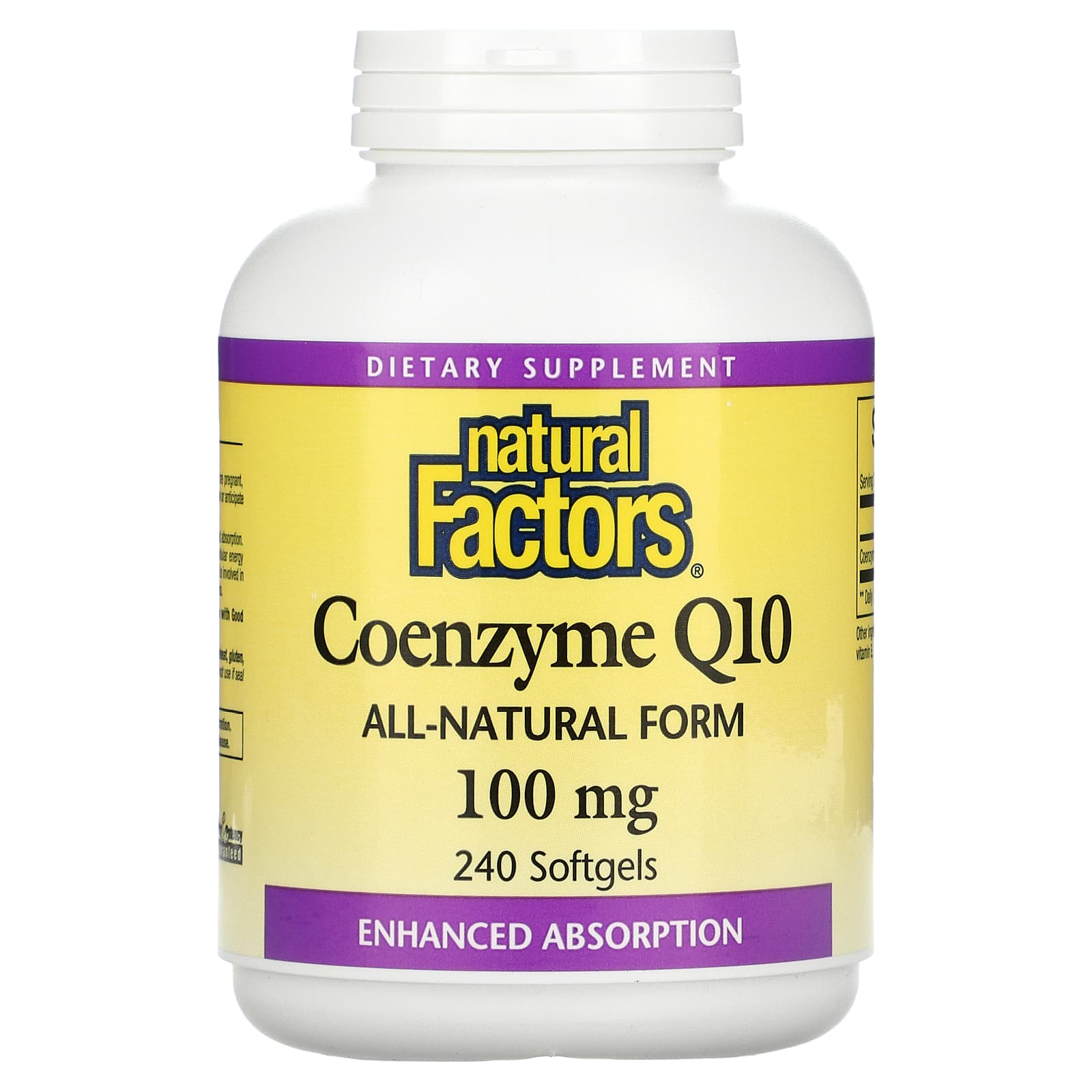 Natural Factors Q10 100mg 240 