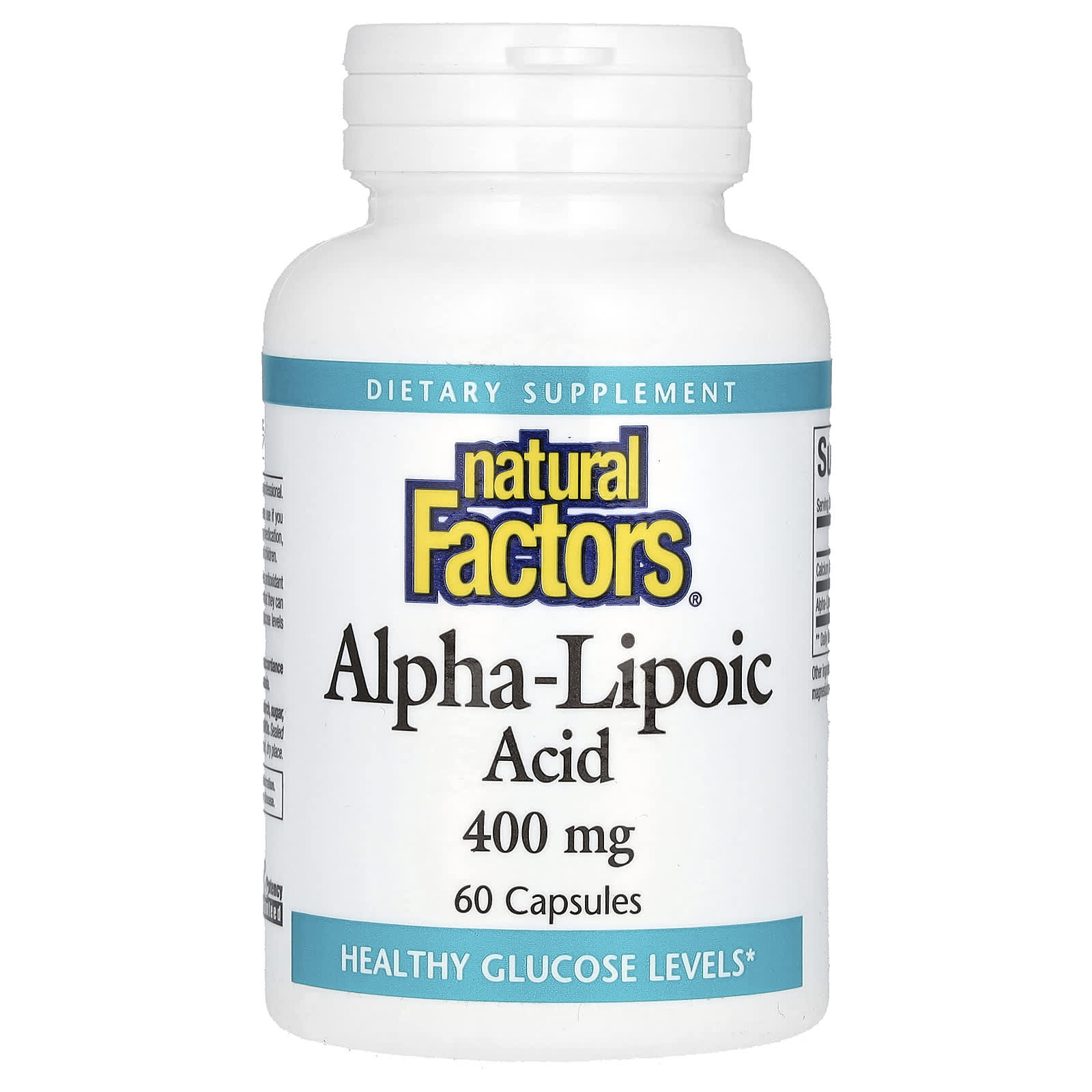Natural Factors, Alpha-Lipoic Acid, 400 mg, 60 Capsules