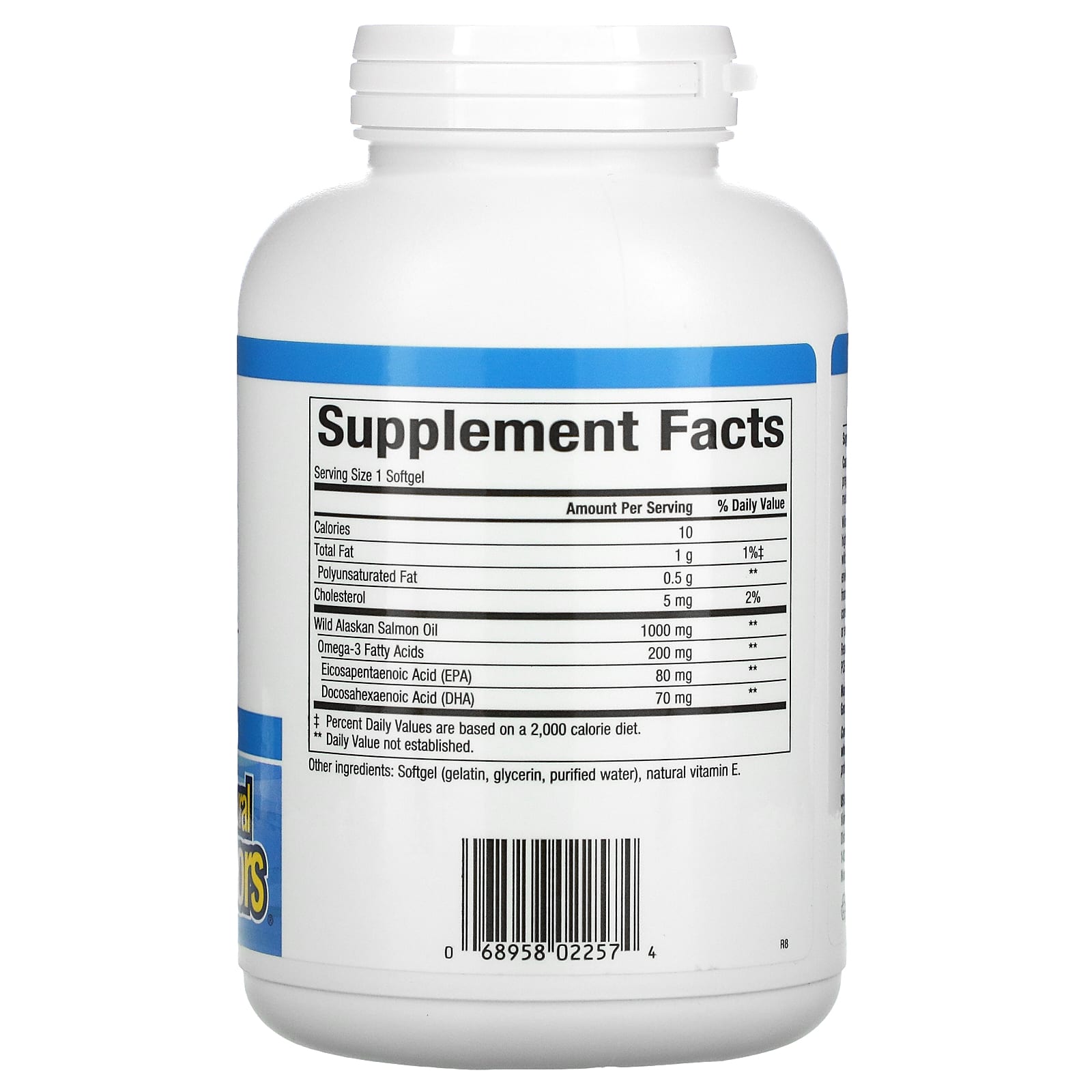 Natural Factors OmegaFactors Wild Alaskan Salmon Oil 1 000 Mg 180