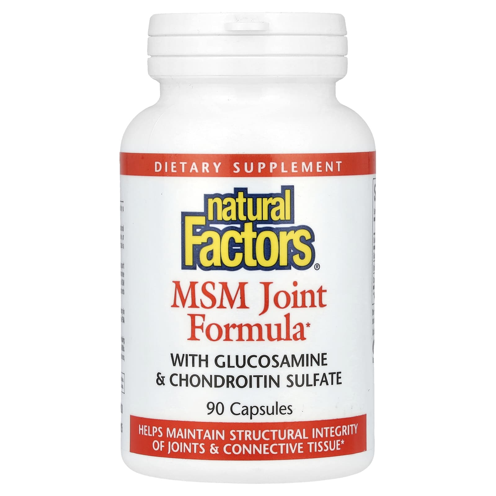 Natural Factors, MSM Joint Formula with Glucosamine & Chondroitin ...