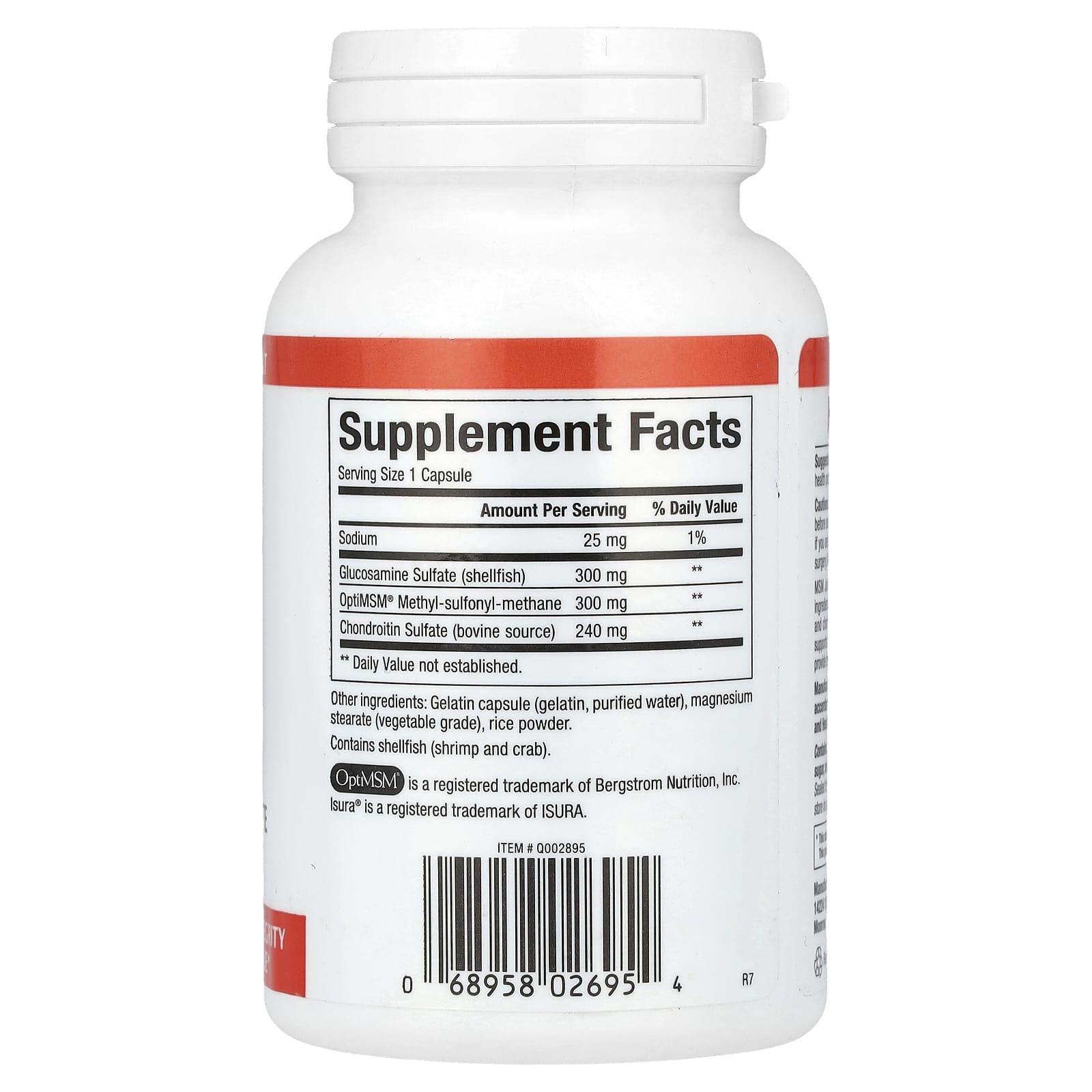 Natural Factors, MSM Joint Formula with Glucosamine & Chondroitin ...