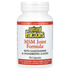 Natural Factors, MSM Joint Formula with Glucosamine & Chondroitin ...