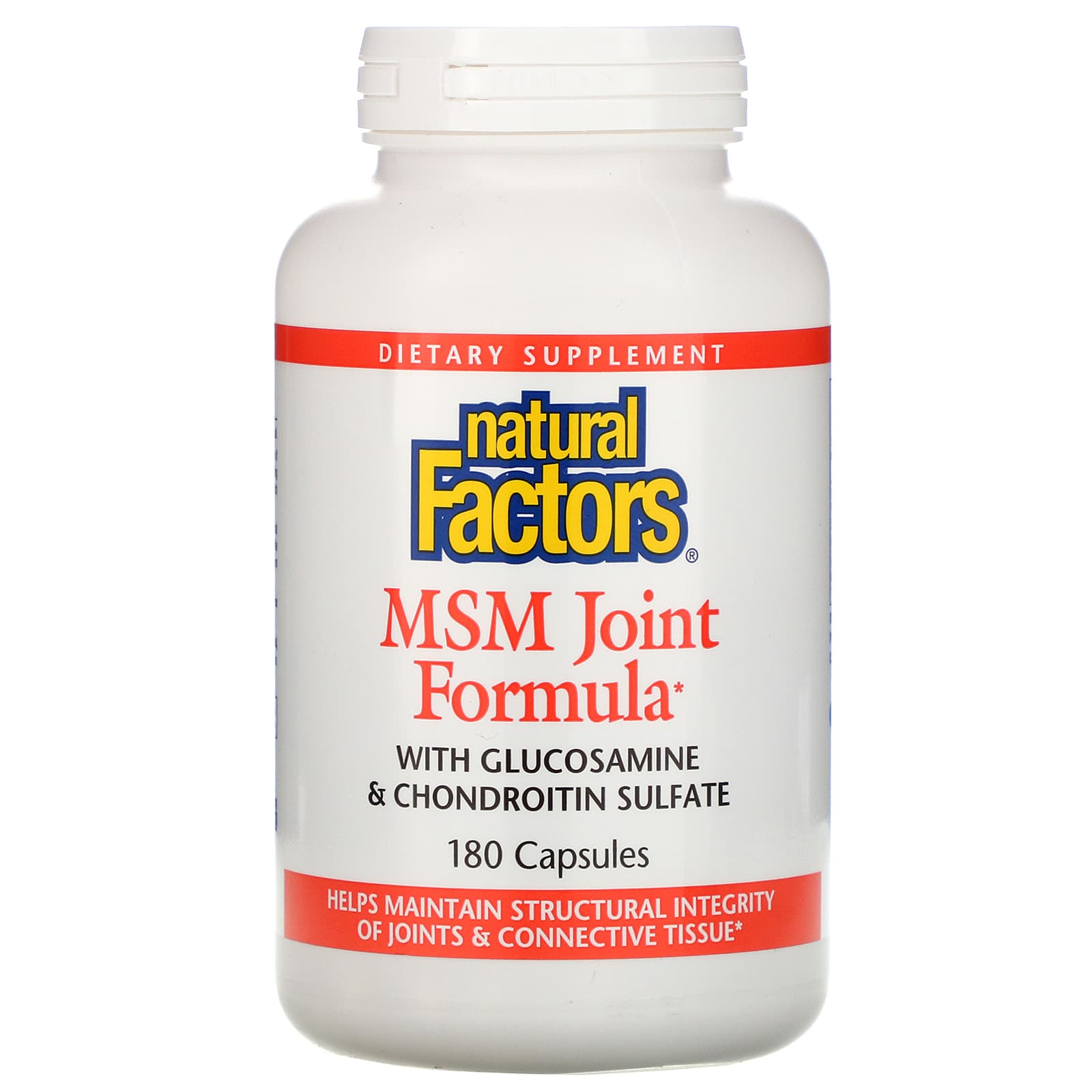 Natural Factors, MSM Joint Formula with Glucosamine & Chondroitin ...