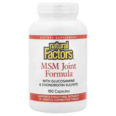Natural Factors, MSM Joint Formula with Glucosamine & Chondroitin ...
