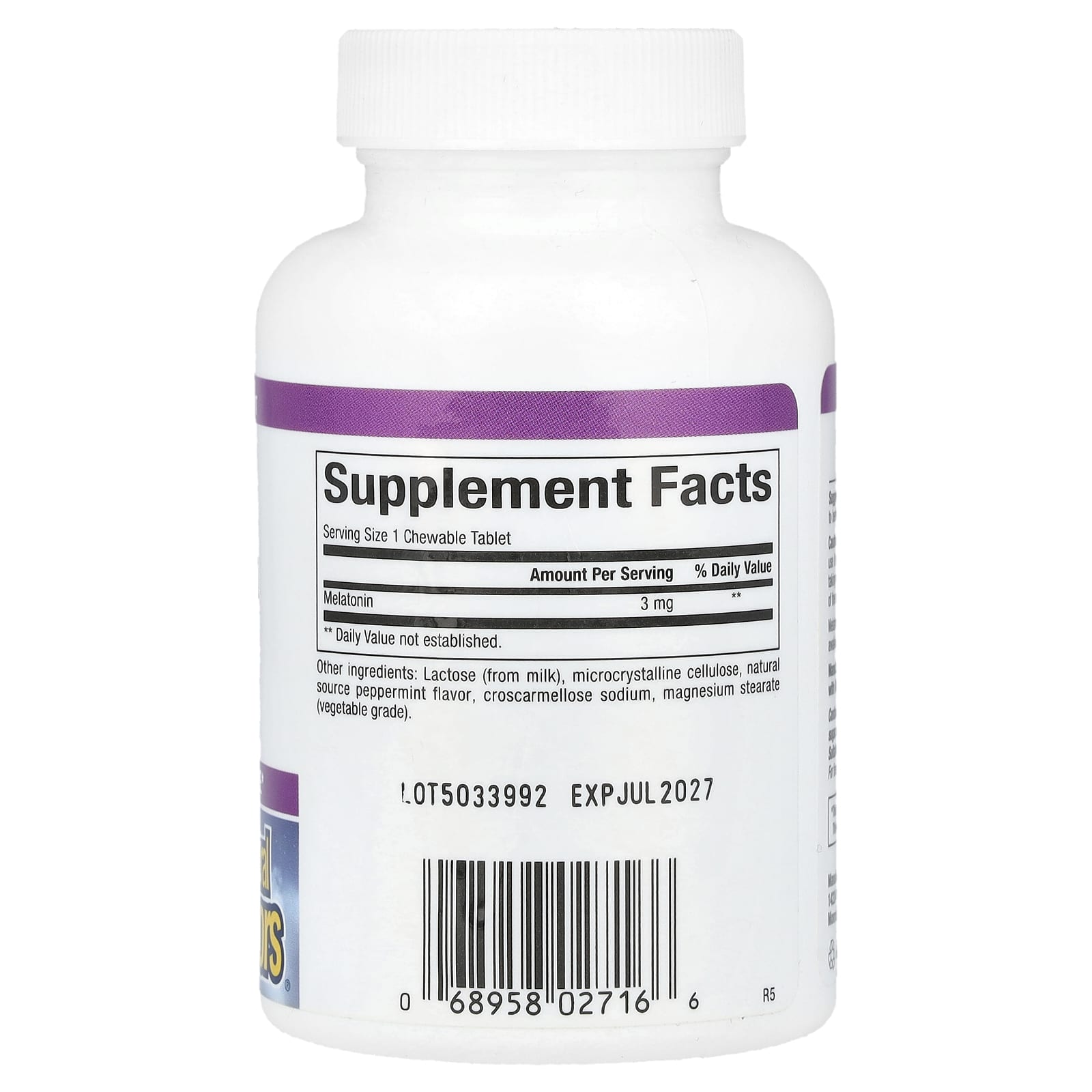 Natural Factors, Stress-Relax, Melatonin, 3 mg , 180 Chewable Tablets