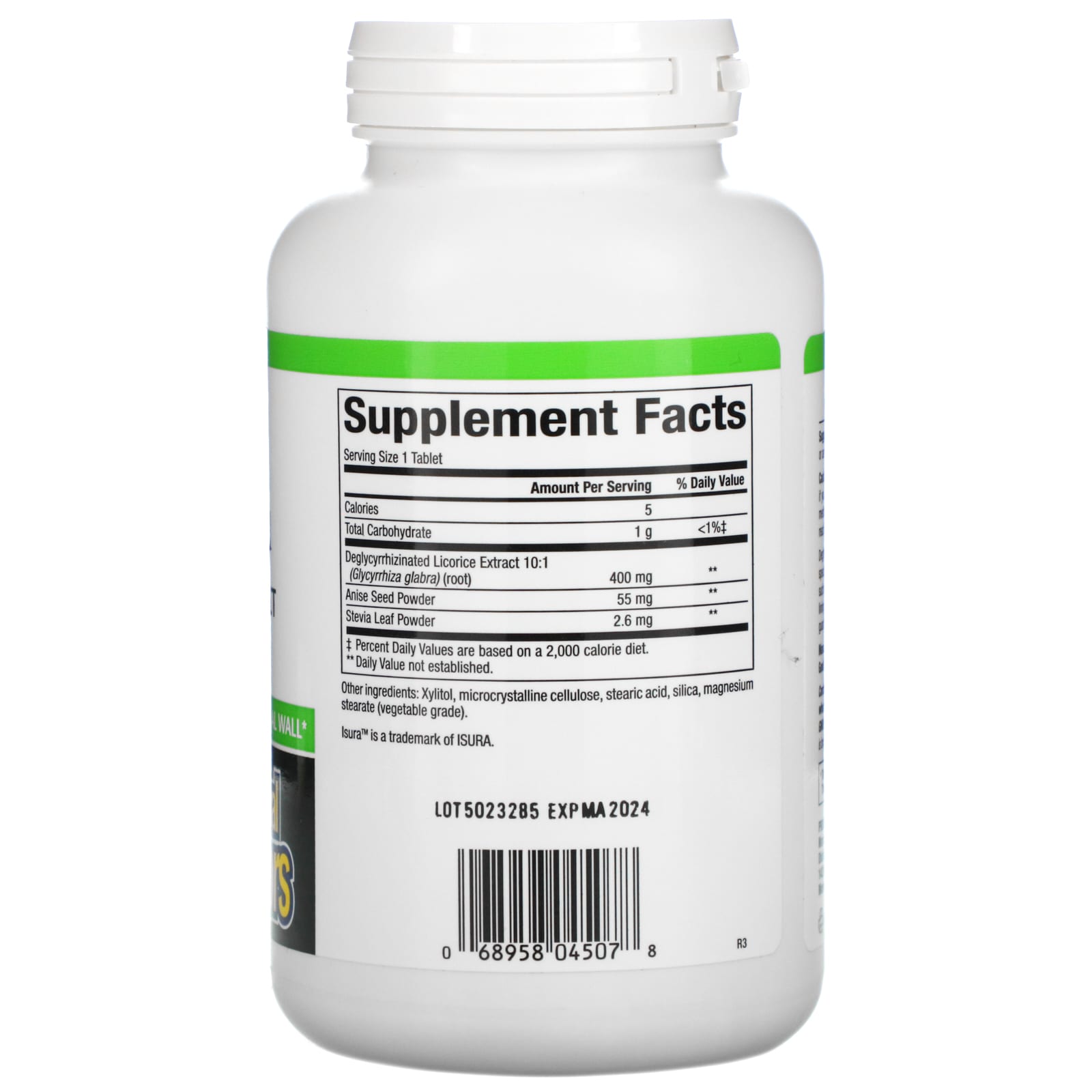 Natural Factors, DGL, Deglycyrrhizinated Licorice Root Extract, 180 ...