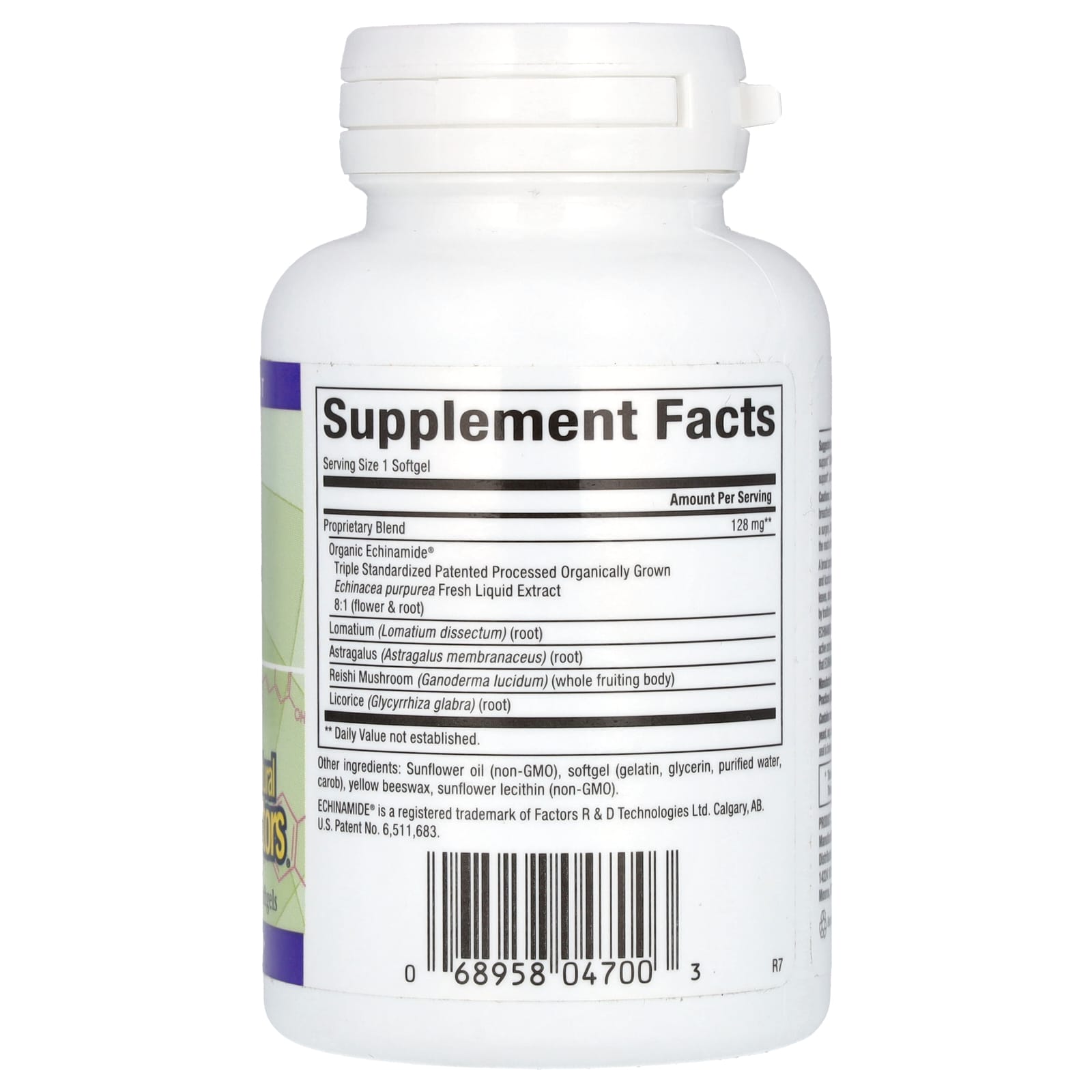 Natural Factors, Anti-V Formula, with Clinically Proven Echinamide, 60 ...