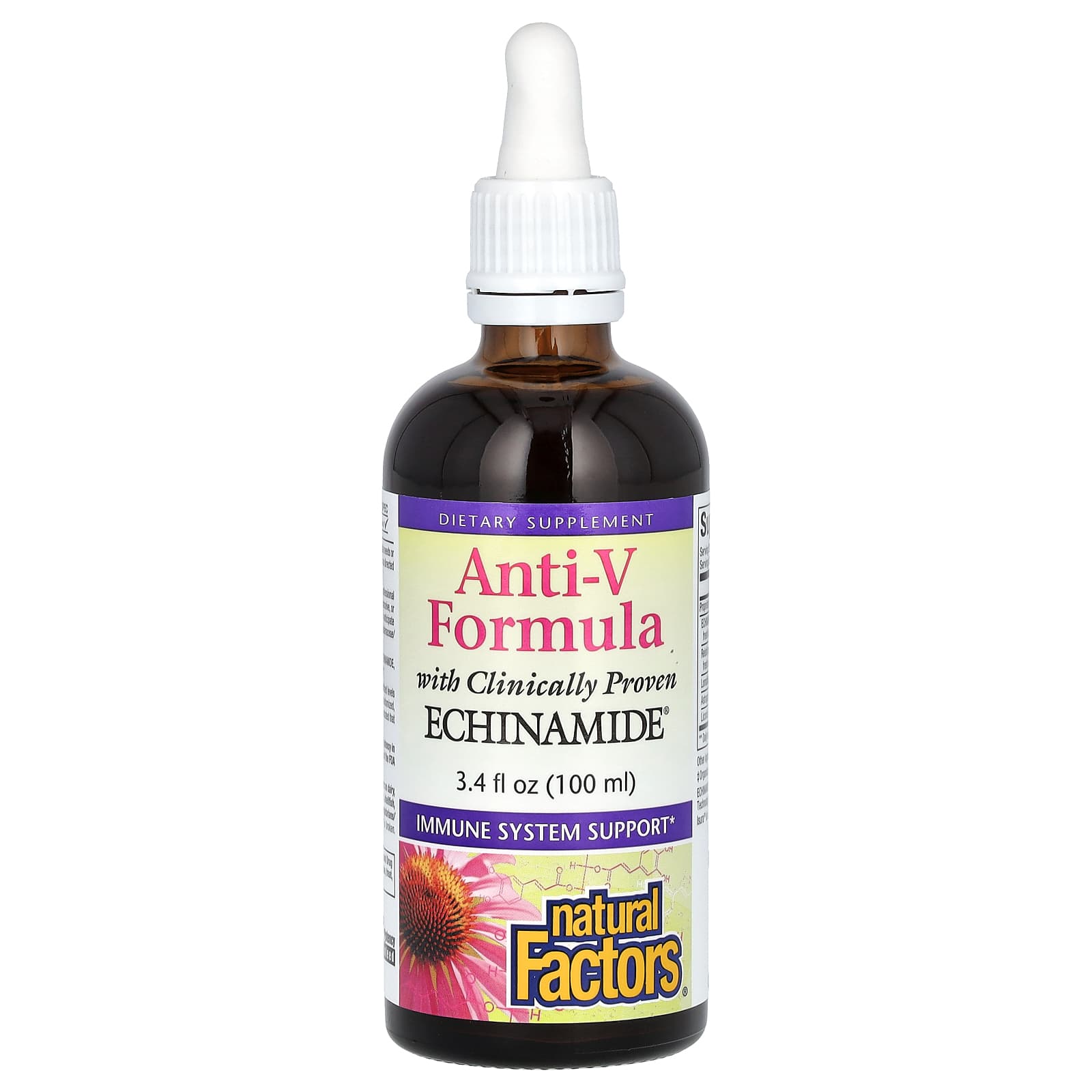 Natural Factors Anti V Formula With Clinically Proven Echinamide 3 4