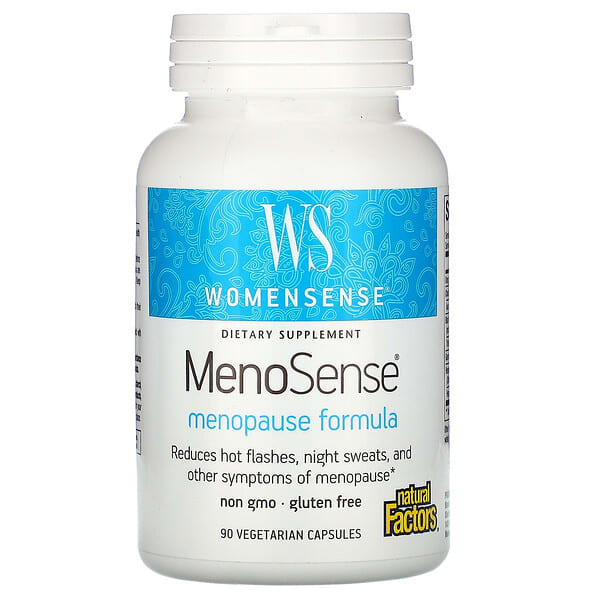 Natural Factors, WomenSense, MenoSense, Menopause Formula, 90 ...